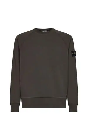Stone Island Coal Grey Cotton Crewneck Sweatshirt - Multicolor