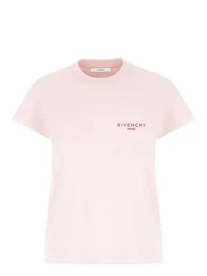Givenchy Givenchy Logo Embroidered Crewneck T-Shirt Multicolor