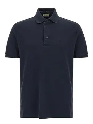 Etro Pegaso' Polo Shirt - Blue