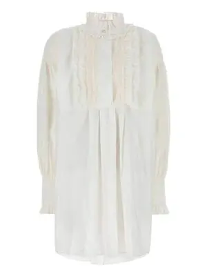 Valentino Garavani Cotton Blend Dress - White