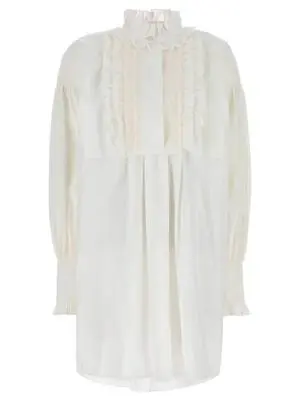 Valentino Garavani Cotton Blend Dress - White