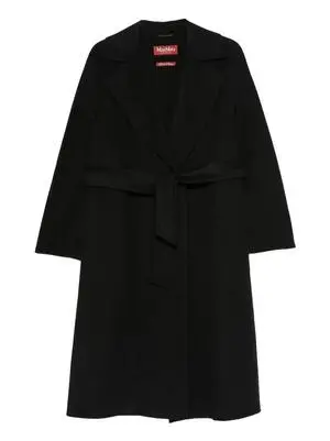 Max Mara Coats Single Breasted Coats - Black
