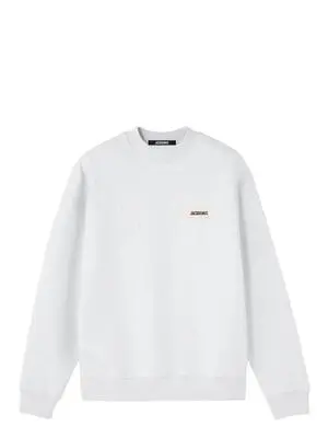 Jacquemus JACQUEMUS Cotton Jersey Melange Sweatshirt Gray