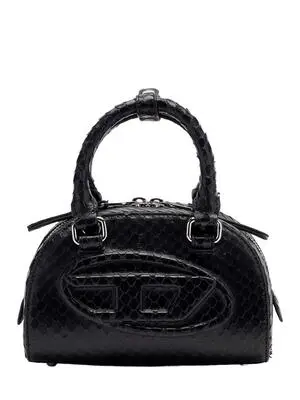 DIESEL® Python Leather Crossbody Bag - Black