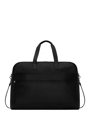 Saint Laurent Camp Maxi Duffle Bag In Smooth Leather - Black