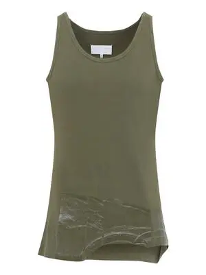 MAISON MARGIELA Cotton Tank Top - Green