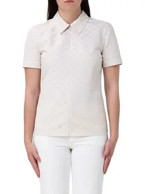 Gucci Gabardine Shirt With Monogram Motif - Cream