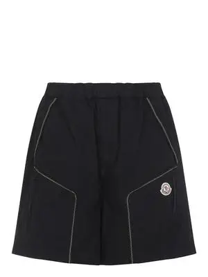 Moncler Cotton Bermuda Shorts - Black