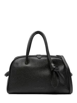 Jacquemus JACQUEMUS Grained Calfskin Tote Bag Black