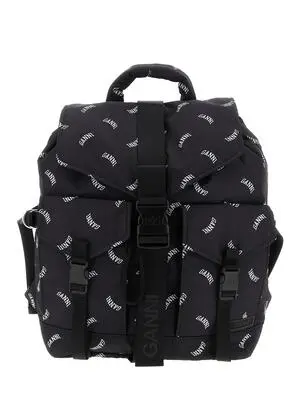 GANNI Re-tech' Backpack - Black