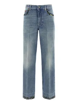 VALENTINO Valentino Garavani Women Valentino Garavani Floral Jeans