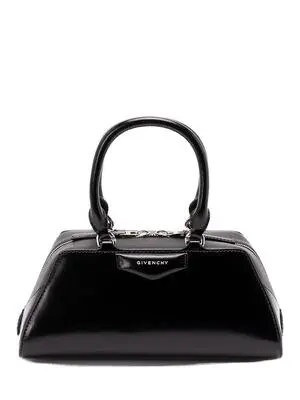 Givenchy Mini Antigona East-west Bag In Box Leather - Black