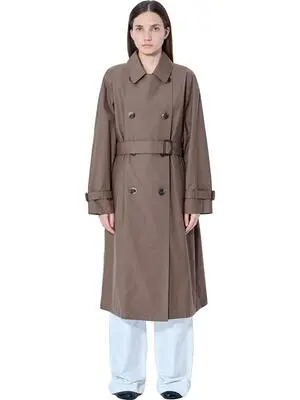 Max Mara Classic Cotton Trench Coat - Brown