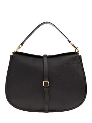 Etro Buckle-fastening Extra-large Leather Shoulder Bag - Brown