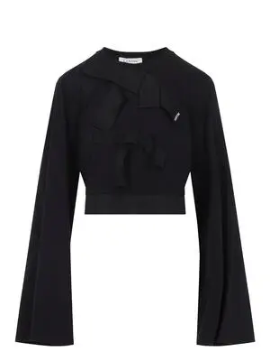 LANVIN Miu Miu Single-breasted Cotton Coat - Black