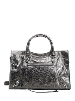 Balenciaga BALENCIAGA Le City Medium Stock Exchange Bag Gray