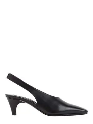 Giorgio Armani Nappa Slingback Pumps - Black