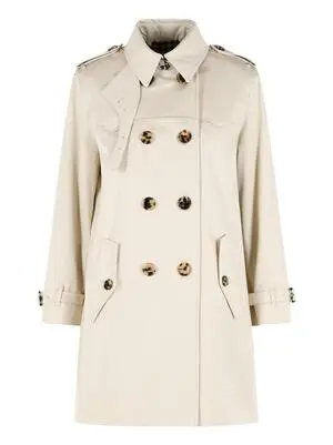 Burberry Summerside Cotton Gabardine Trench Coat - Cream