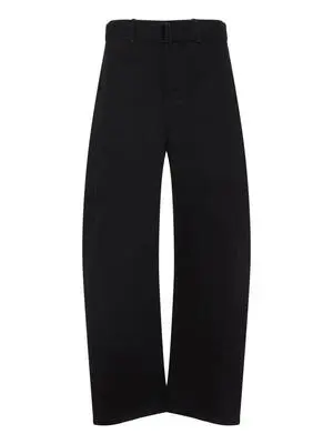 LEMAIRE Twisted Belted Denim Pants - Black