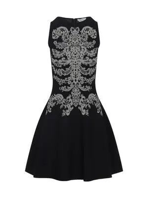 Alexander McQueen Viscose Mini Dress - Black