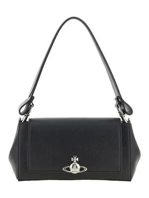 VIVIENNE WESTWOOD Hazel Medium Shoulder Bag - Black