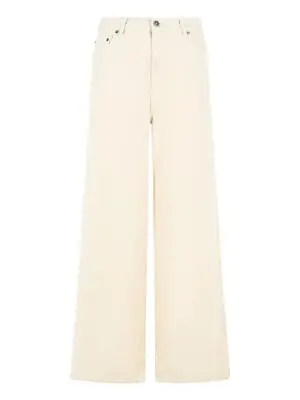 GOLDEN GOOSE Melody Cotton Pantalone - Cream