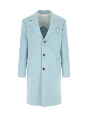Bottega Veneta Tricotine Coat - Blue
