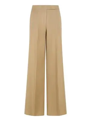 Max Mara MAX MARA Brontë Virgin Wool Blend Pants Cream