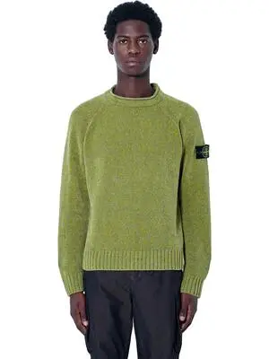 Stone Island Knitted Crewneck Sweater - Green