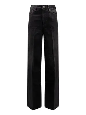 TOTEME Toteme Women Black Denim Jeans Multicolor