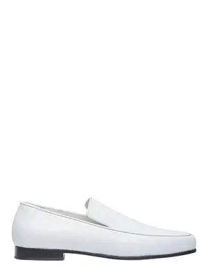 TOTEME Croco Oval Loafers - White