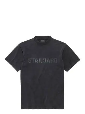 Balenciaga Standard Regular Fit T-shirt In Faded Jersey - Black