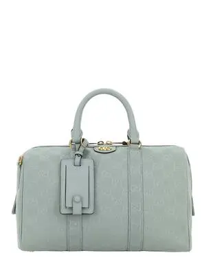Gucci Ophidia Canvas Bag With Gg Jacquard Monogram - Blue