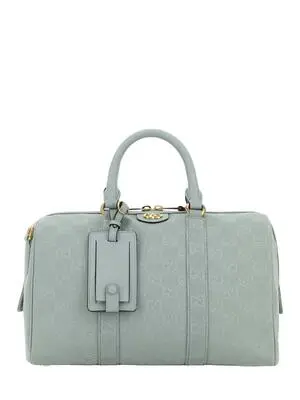 Gucci Ophidia Canvas Bag With Gg Jacquard Monogram - Blue