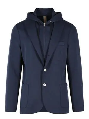 Eleventy Cotton Blend Blazer - Blue