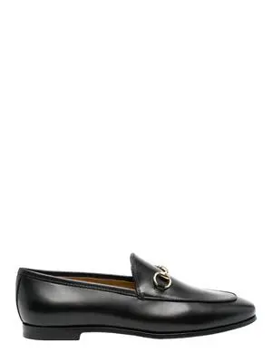 Gucci GUCCI Leather Horsebit Loafers Black