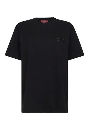 Gucci Embroidered Cotton T-shirt - Multicolor