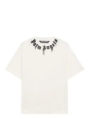 Palm Angels Curved Logo T-shirt - White