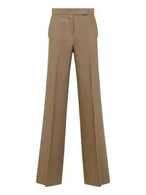 Max Mara Badesse Regular Linen Pants - Brown