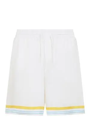 Casablanca Flower Court Icon Shorts - White