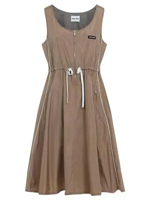 Miu Miu Silk Blend Mini Dress - Multicolor