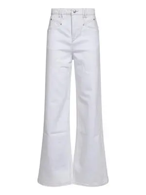 Isabel Marant Étoile White Cotton Denim Lemony Jeans - Multicolor