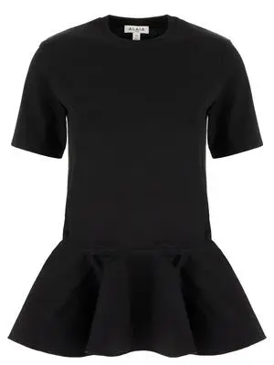 Alaïa Peplum Hem T-shirt - Multicolor