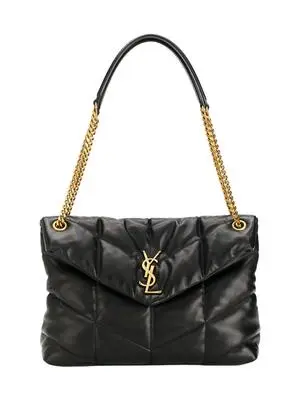Saint Laurent Loulou Puffer Bag - Black