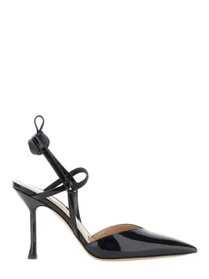 Fendi Very Colibri' Black Pumps With Pointed Design In Leather For - Multicolor