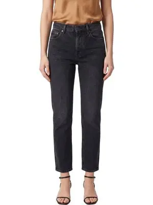 Saint Laurent Ash Straight Denim Jeans - Black
