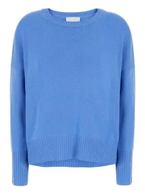 LISA YANG Mila Cashmere Crew Neck Sweater - Blue