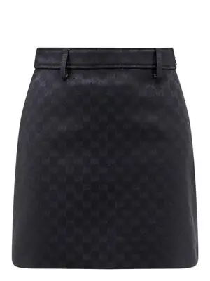Gucci Cotton Blend Mini Skirt - Black