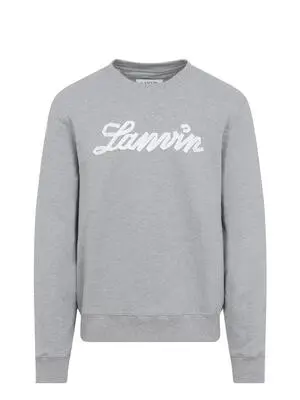 LANVIN Embroidered Logo Sweatshirt - Gray