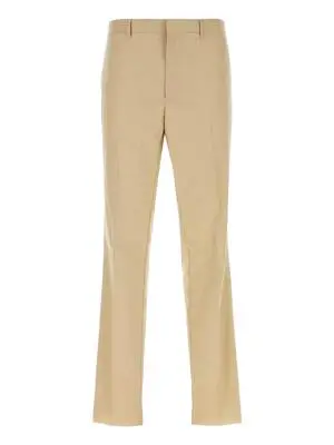 Prada Beige Cotton Pant - Brown